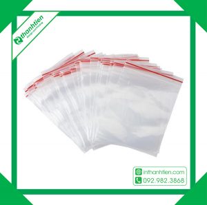 Túi Zip Chỉ Đỏ Giá Rẻ HCM | Công ty In Thành Tiến